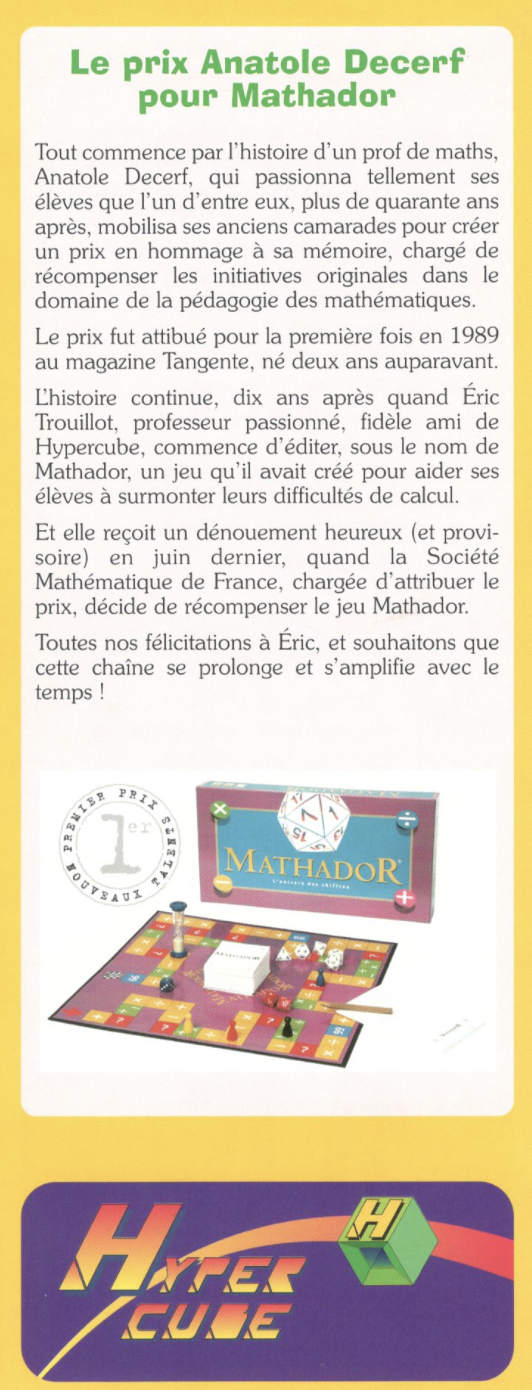 Mathador fête ses 25 ans ! [épisode 1] - Le blog de Mathador ...